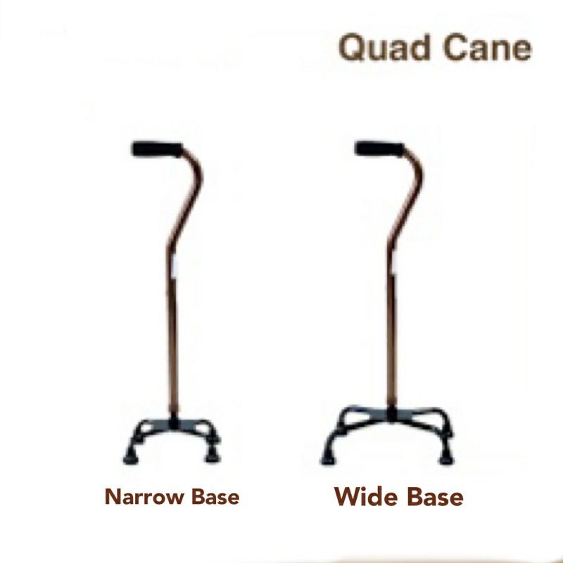 Quad Cane Walking Stick Anti Slip (Wide/Narrow) | Shopee Malaysia