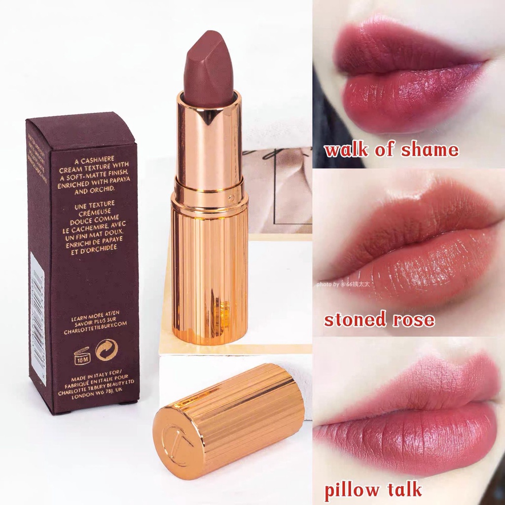 New CT Matte Lipstick Fog Feeling Hickey Bean Paste Color Matte White ...