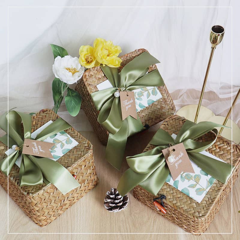 3M Satin Ribbon 4cm width Flower Ribbon Decoration Wrapping Gift box ...