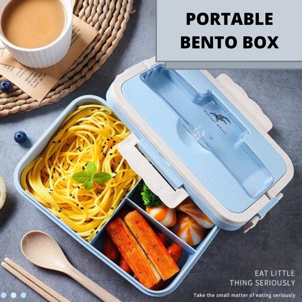 (SPECIAL) BENTO BOX BEKAS MAKANAN BEKAL SEKOLAH - WHEAT LUNCH BOX ...