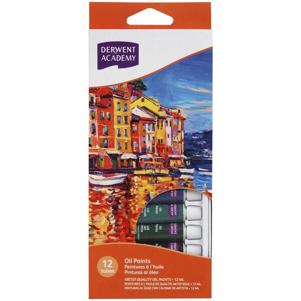 DERWENT ACADEMY Oil Paints 12x12ml | Shopee Malaysia