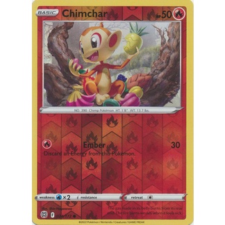 ** Chimchar / 024/172 / Reverse Holo & Common / Sword & Shield ...
