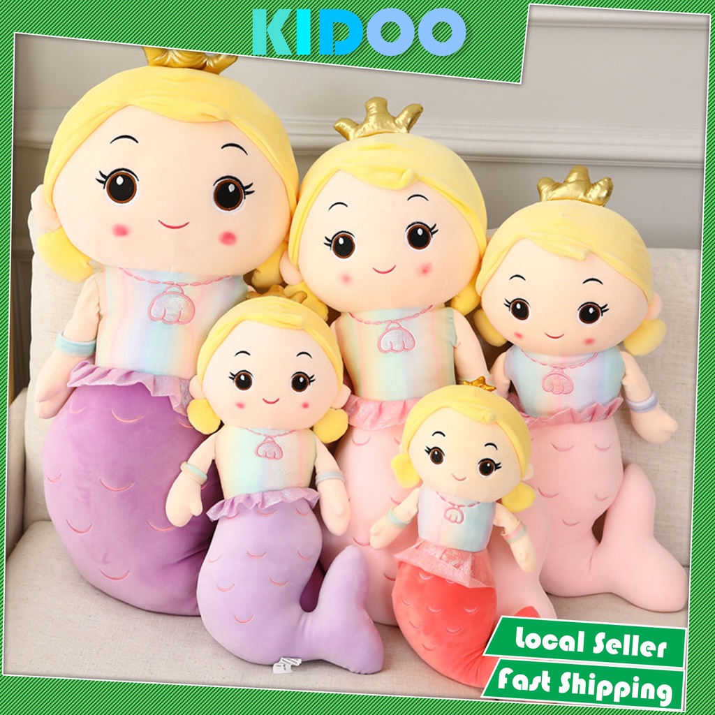 Kidoo Mermaid Princess Plush Dolls Stuffed Plush Toys Girls Dolls Plush ...
