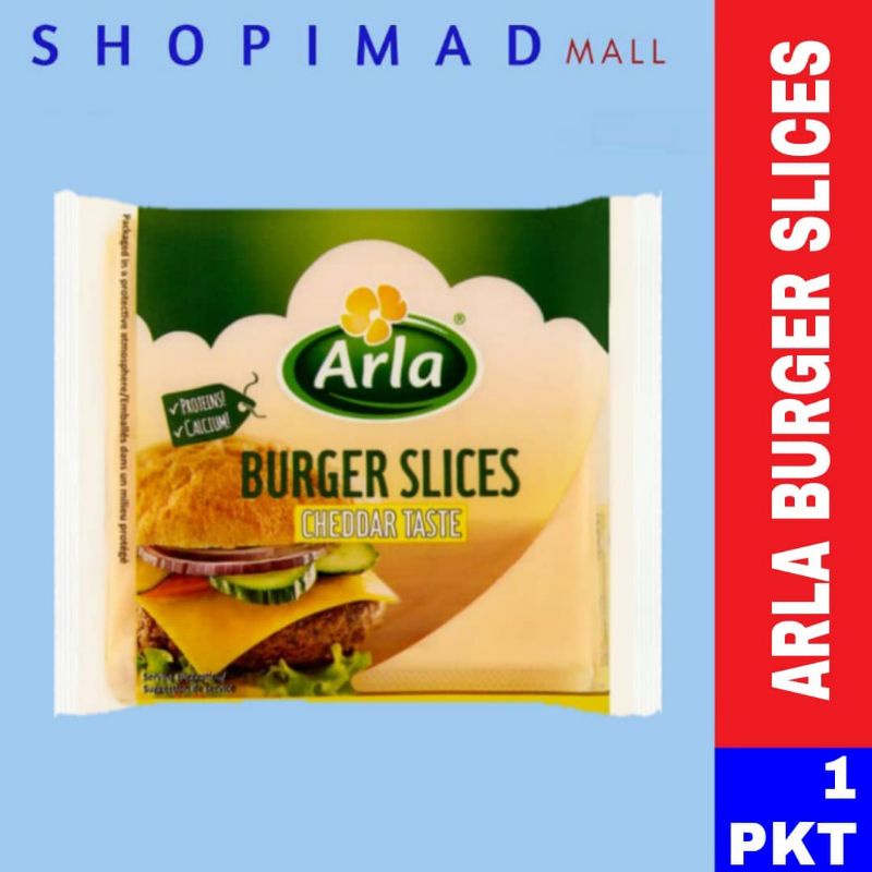 [200GM] ARLA BURGER SLICES CHEDDAR TASTE 10PCS | Shopee Malaysia