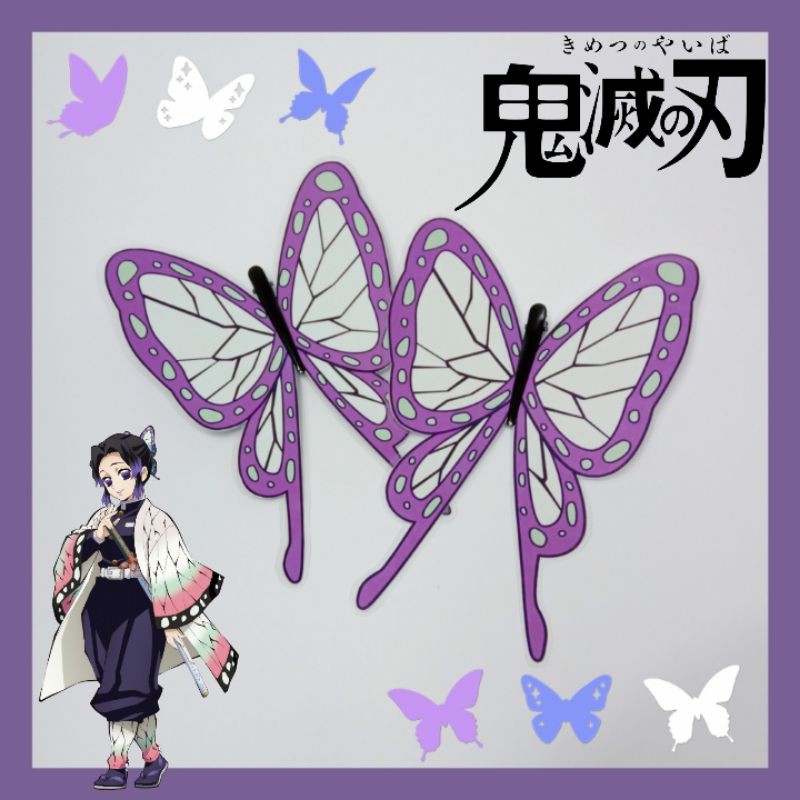 Shinobu Kochou Clip - Shinobu Kochou Hairclip Cosplay | Shopee Malaysia