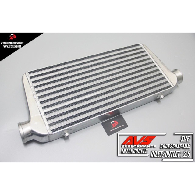 AVS INTERCOOLER EVO1 2 3 500X250X64mm 2.5 INCH OUTLET INLET | Shopee ...