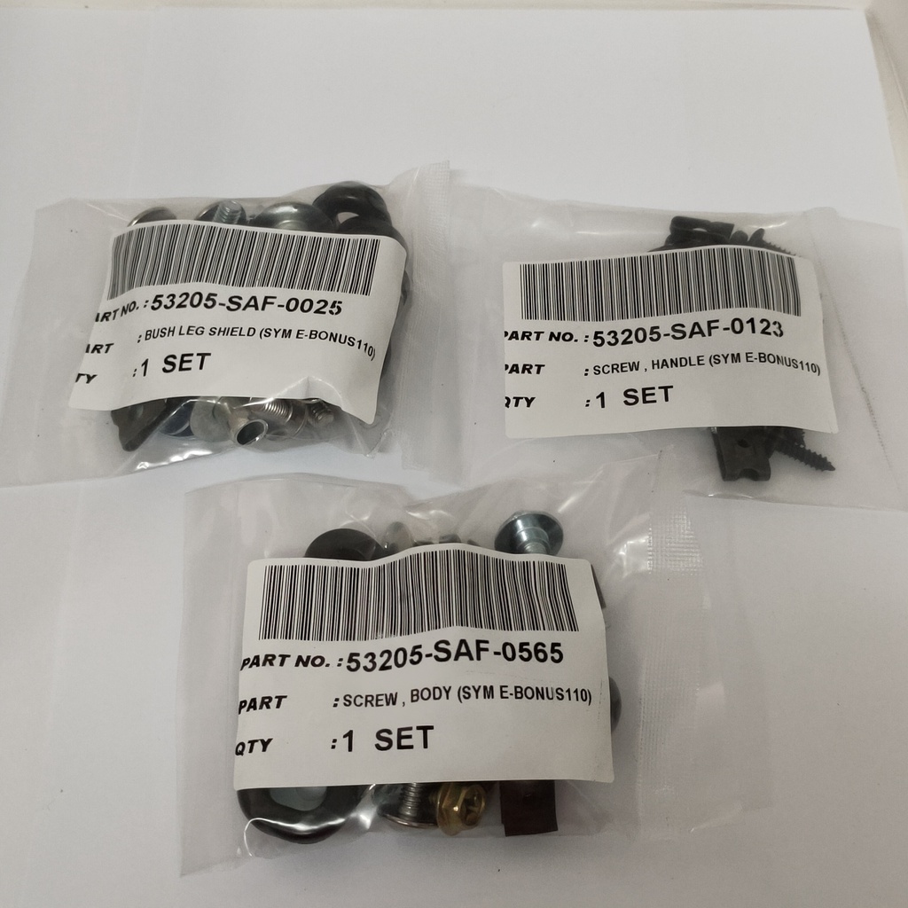 SYM E BONUS ( ORIGINAL)(FULL SET) COVER SCREW SET/ 3 IN 1 | Shopee Malaysia