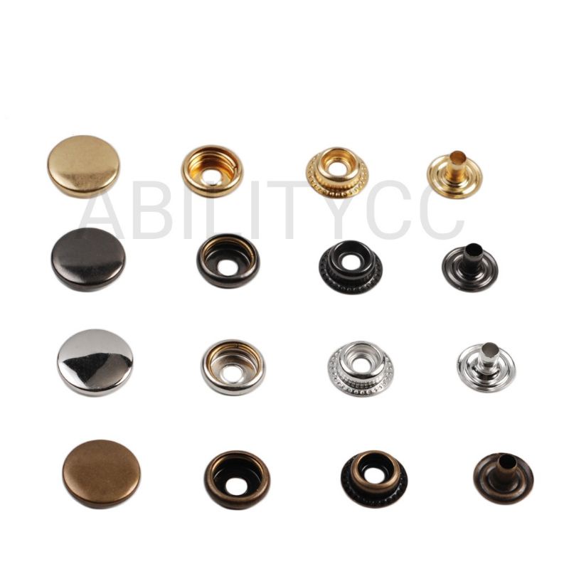50SET 15MM METAL RING SNAP BUTANG KATUP BUTANG BAJU ASKAR BUTANG KETIP ...