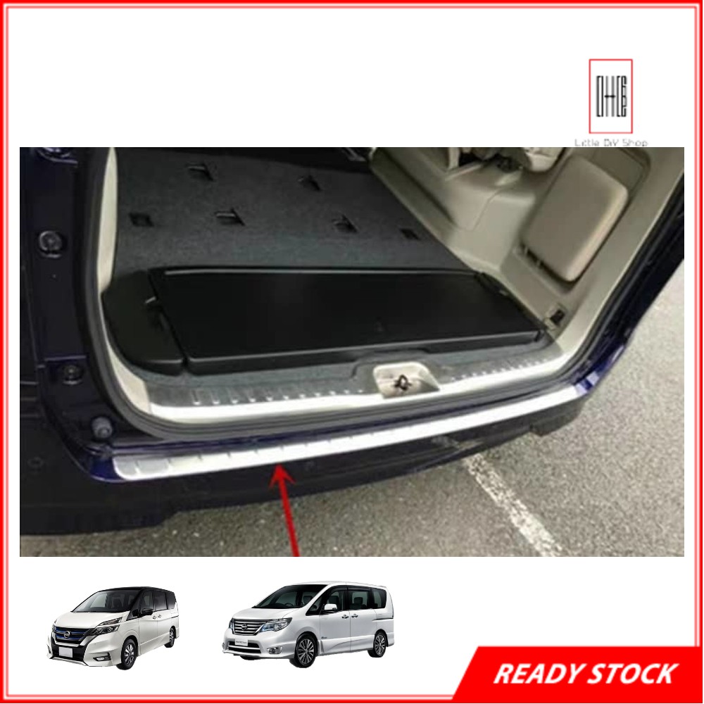 Nissan Serena C26 / C27 Rear Bumper Outer Stainless Steel Guard ...