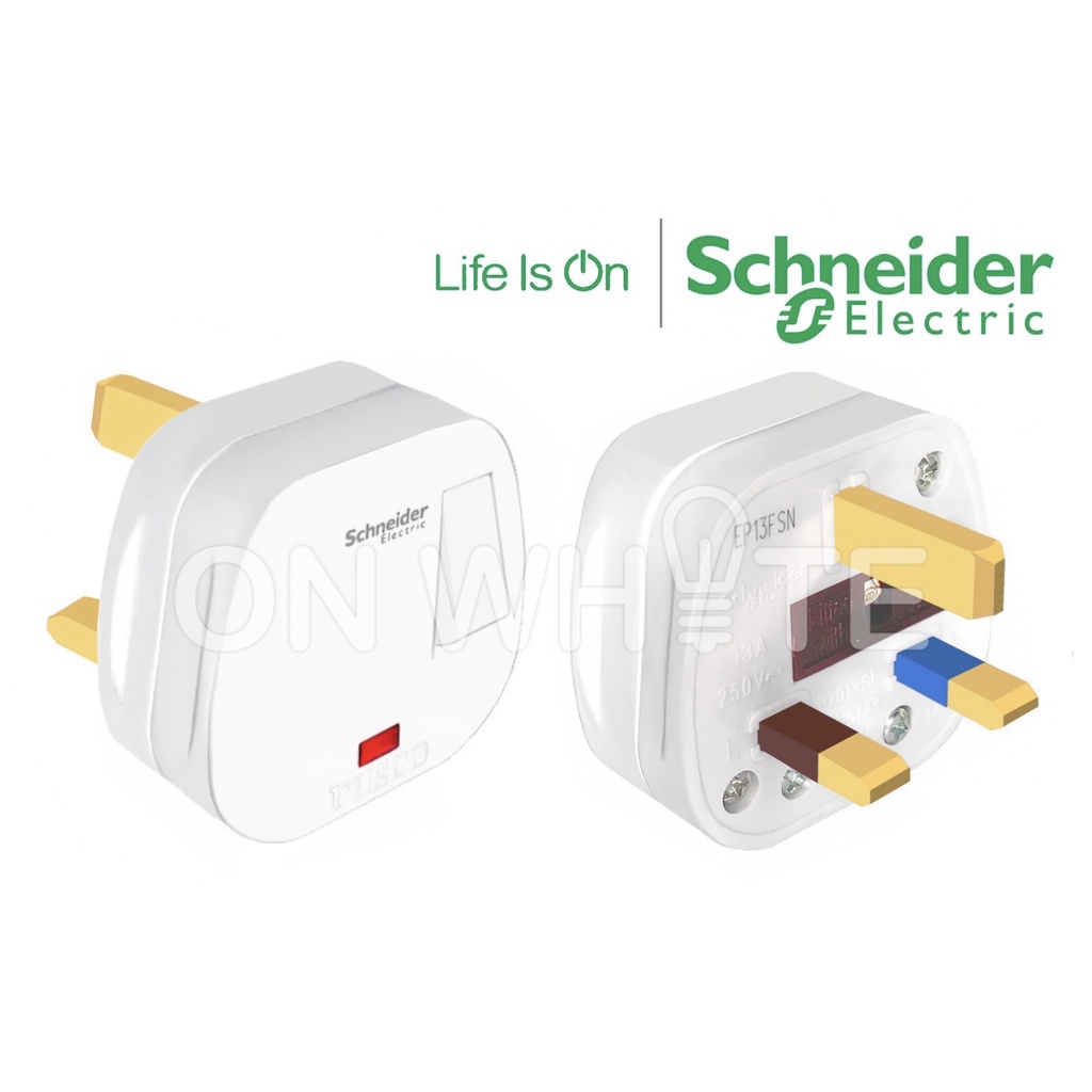 SCHNEIDER Plug Top 13A W/Neon & Switch ON/OFF [ UK TYPE ] - 3PIN / 3 PIN Full Copper | Shopee ...