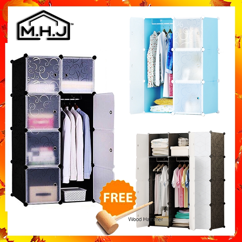 🔥🔥MHJ (Multi Size )Portable Wardrobe Cubes Design DIY Clothes Storage ...