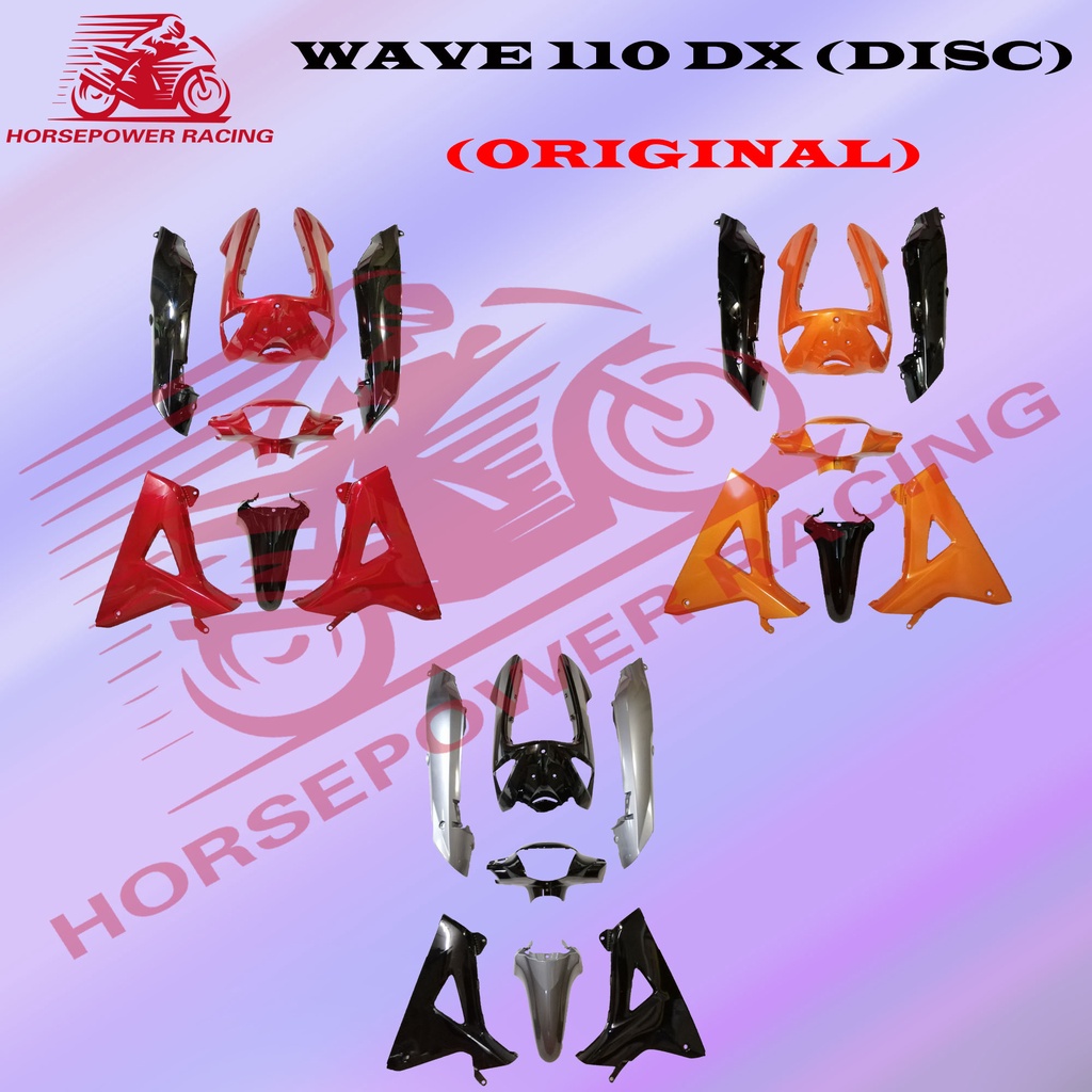 WAVE 110 DX (ORIGINAL) (DISC) COVER SET FULL SET HONDA | Shopee Malaysia