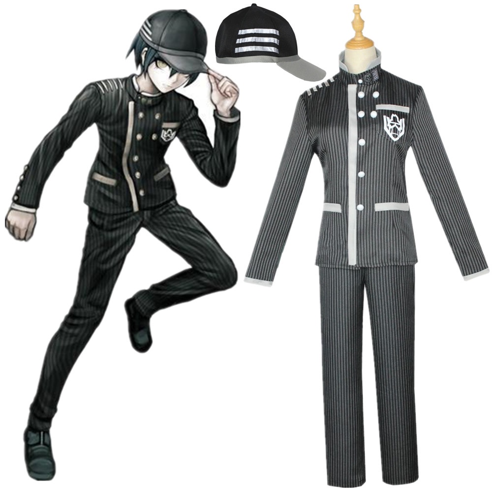 Game Danganronpa Saihara Shuichi Cosplay Costume Set Suit Props ...