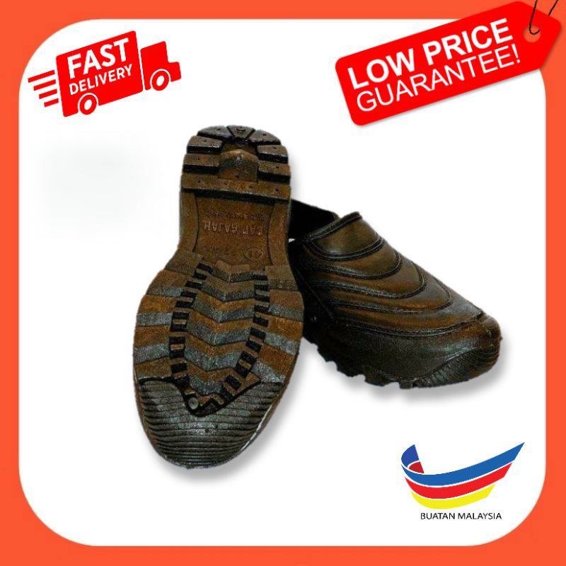 Kasut Getah Hitam / Hiking Rubber Shoe / Slip On Boot | Shopee Malaysia