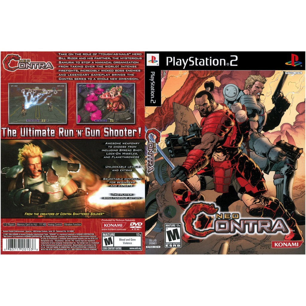 🔥PS2 CD DVD Games🔥 Neo Contra (DVD Game) | Shopee Malaysia