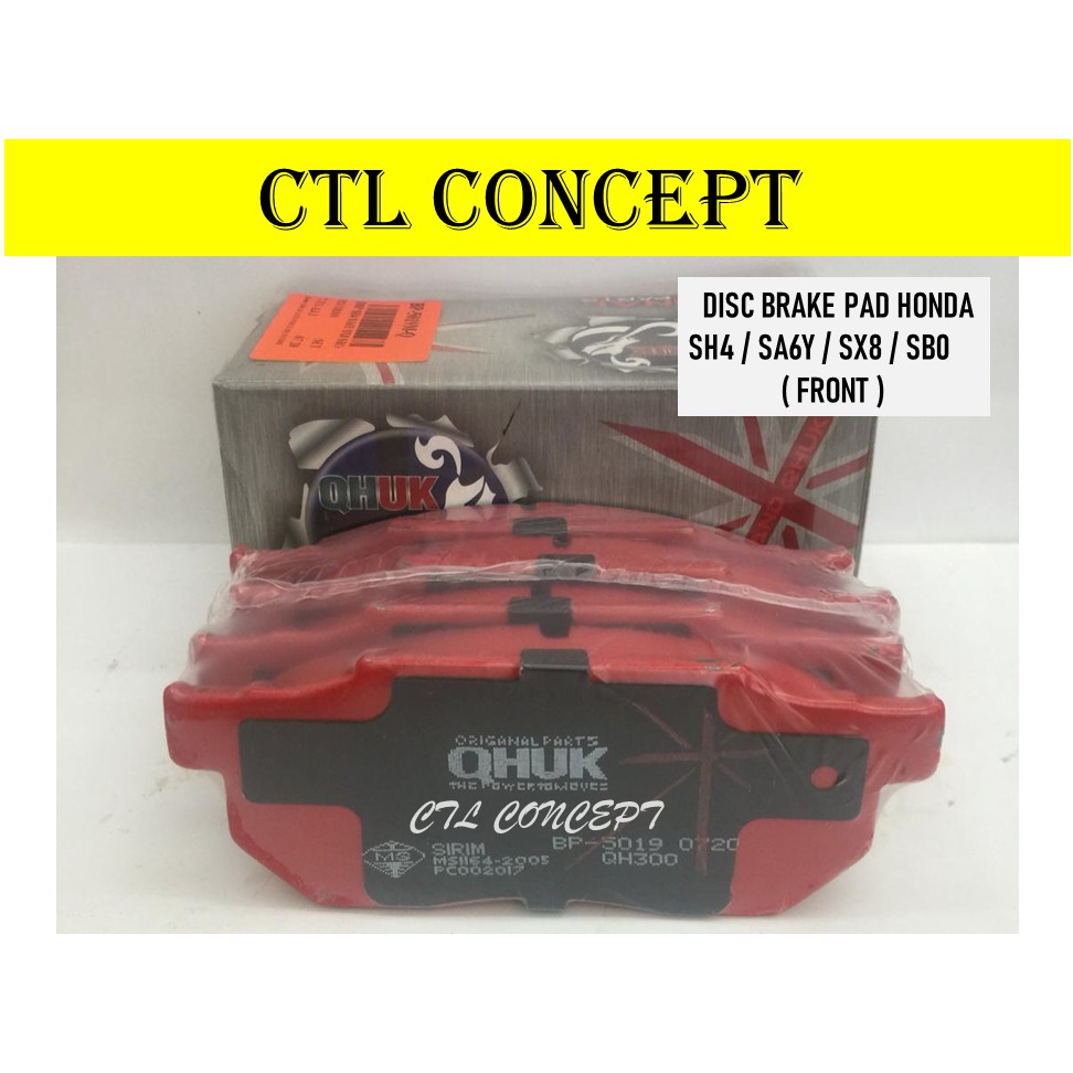 DISC BRAKE PAD HONDA SH4 / SA6Y / SX8 / SBO ( FRT ) | Shopee Malaysia