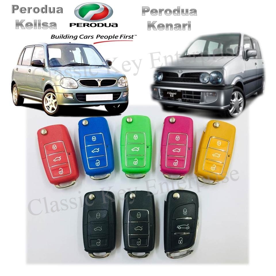 Perodua Kenari Kelisa Remote Alarm Flip Key | Shopee Malaysia