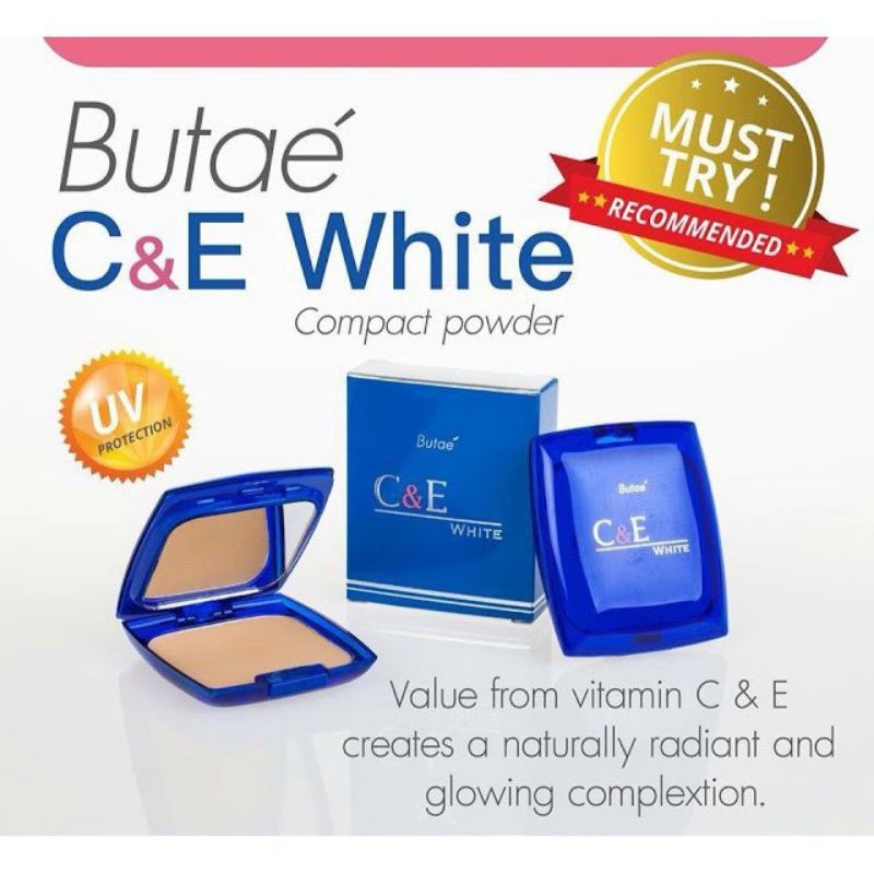 Bedak Butea biru C & E white Compact Powder Create a Naturally Radiant ...