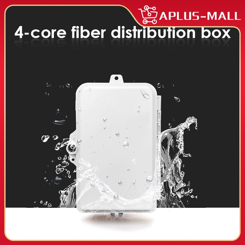 Wall Mounted 4 Core FTTH Distribution Box Waterproof Fiber Optic Termination Box Junction Box ...