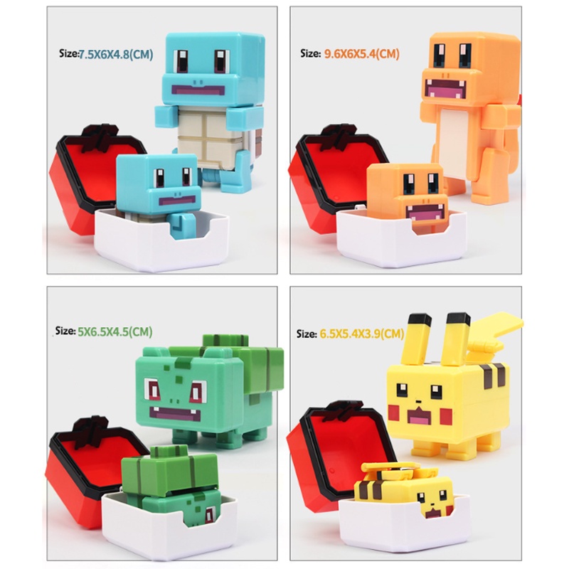 Toy Pokemon Collection Squirtle And Robots Transforming Pikachu ...