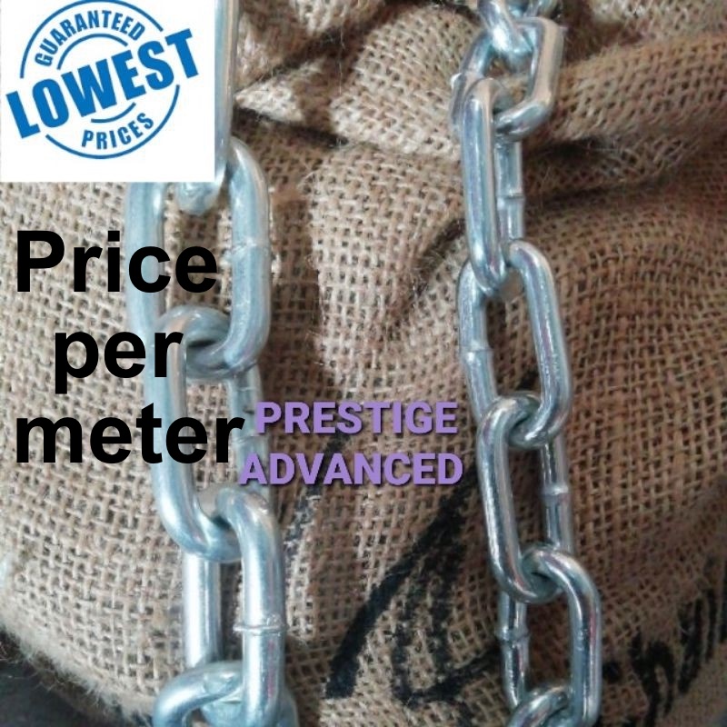 [Selling per meter] 1/8'' Galvanized Iron Chain Heavy Duty Good Quality ...