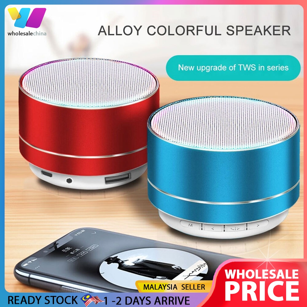 Mini A10 Metal Bluetooth Speaker Personal Steel Subwoofer Wireless TF ...