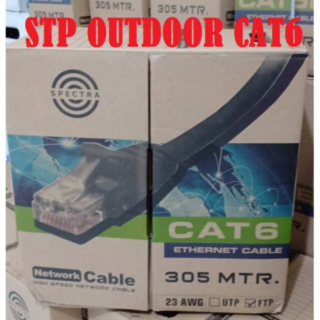Lan Cable STP - FTP OUTDOOR Cat6 Spectra 1 Roll 305M - 1box 305 meters ...