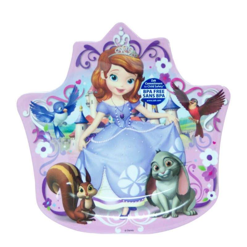 SOFIA THE FIRST CROWN SHAPED MELAMINE PLATE License Product | Shopee ...
