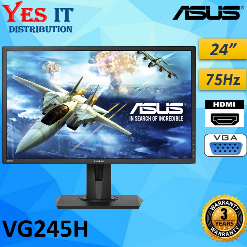 ASUS 24" VG245H Gaming Monitor (24" 1ms TN Panel Free Sync) | Shopee ...