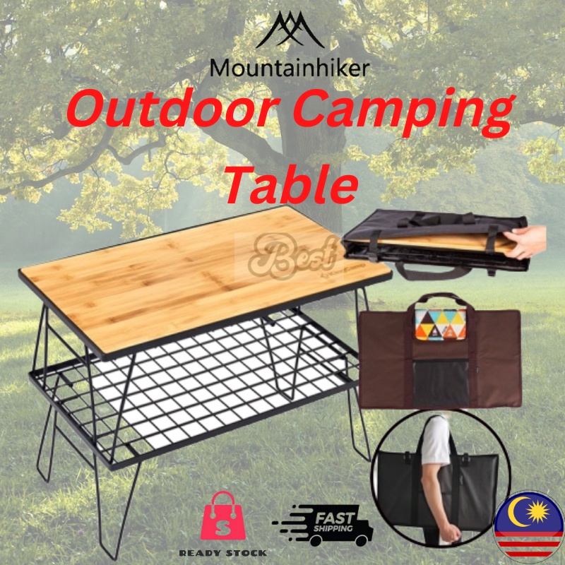 BEST MOUNTAINHIKER Outdoor Camping Table Picnic Stacking Storage Rack ...