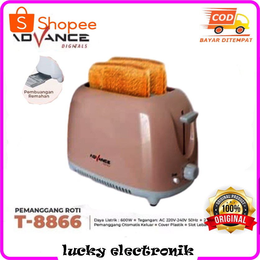 MERAH Advance Bread Pop Up Toaster Sandwich Maker T-8866 - Pink ...