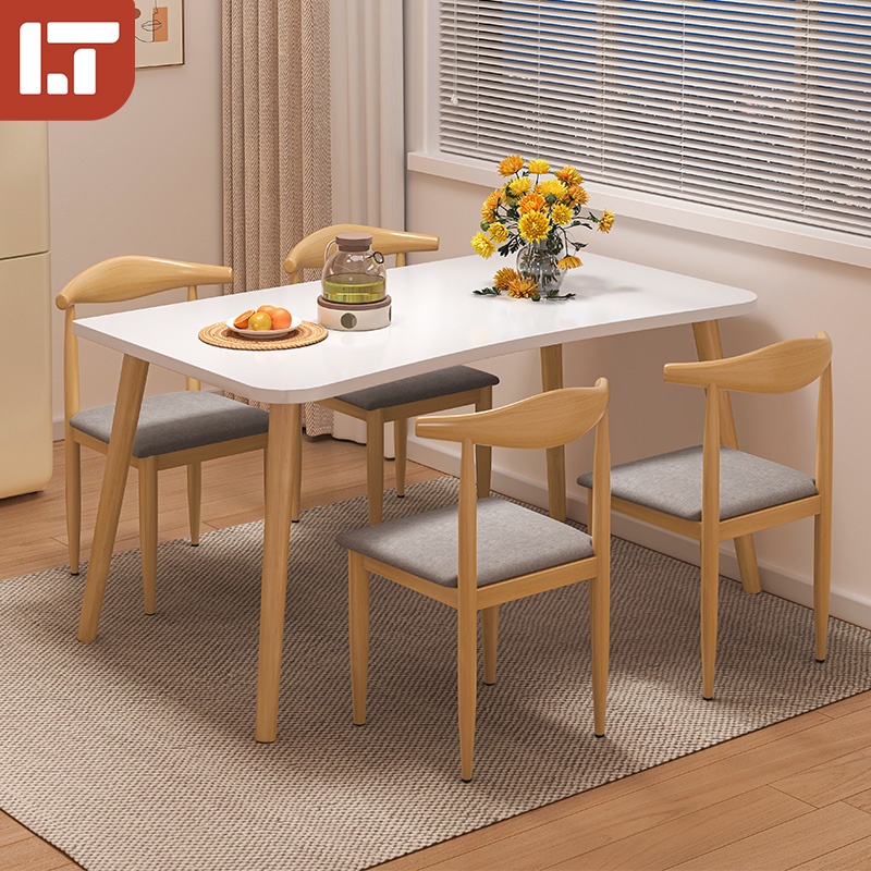 Dining Table Meja Makan Home Living Furniture wood dining desk Nordic ...