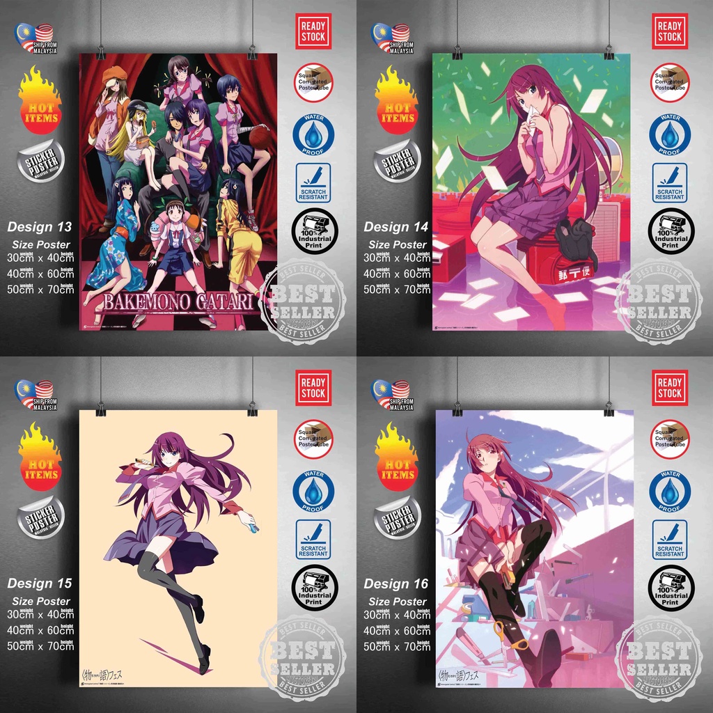 (Ready Stock) Monogatari series | koyomimonogatari Bakemonogatari ...