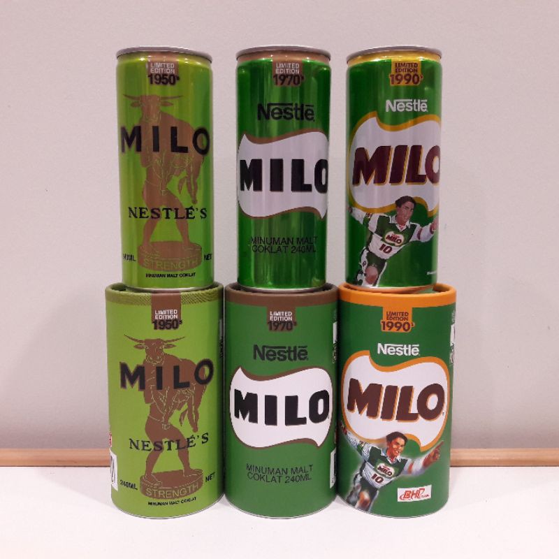 Nestle Milo 240ml Limited Edition Vintage 1950s 1970s 1990s Aluminium ...
