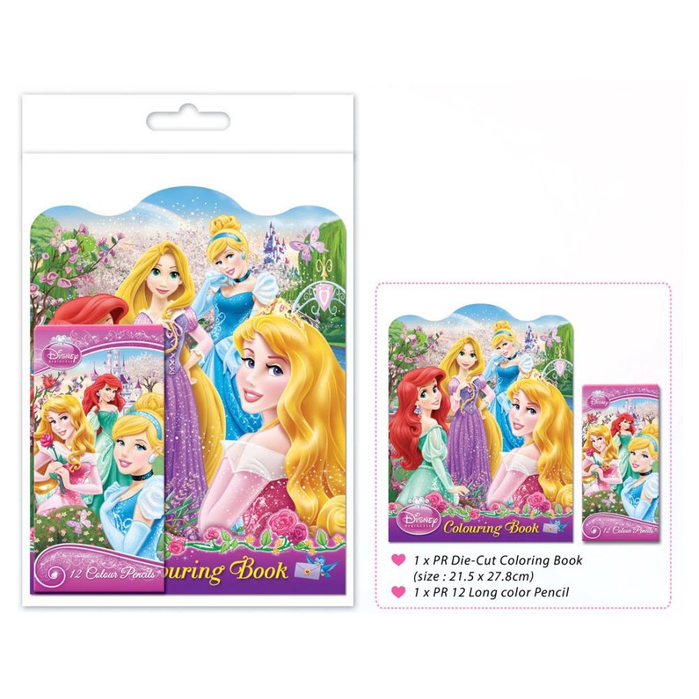 Disney Princess Colouring Book Set - Long | Shopee Malaysia