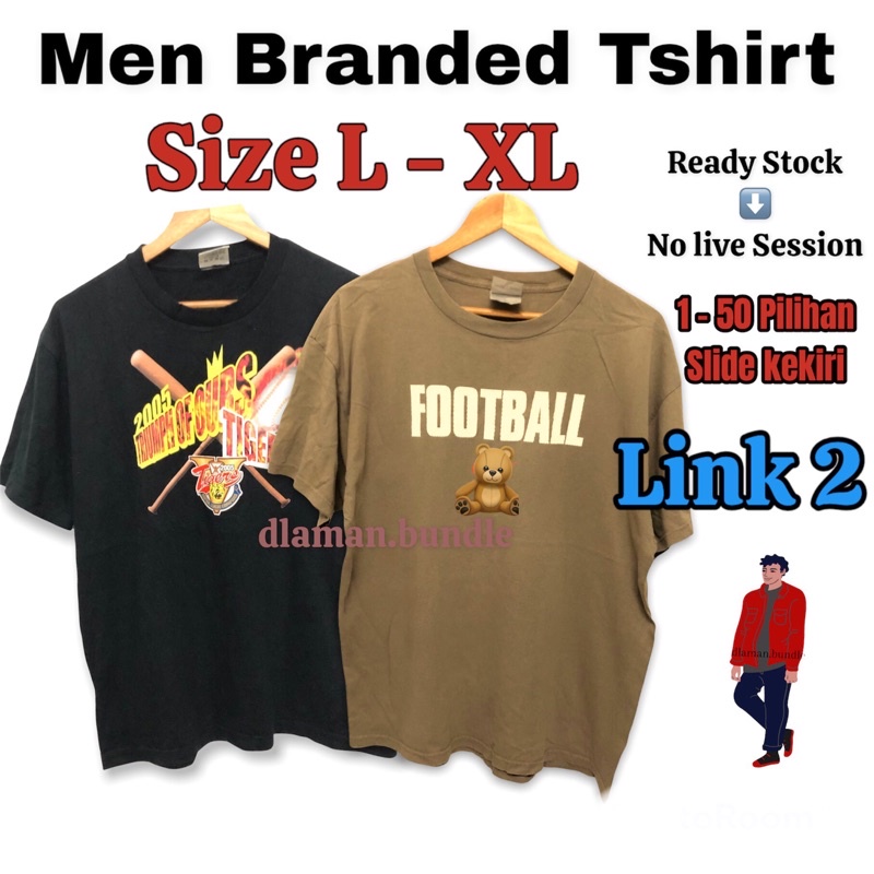 MEN TSHIRT BRANDED SIZE L -XL -BAJU BUNDLE RAYA MURAH ️Link 2 | Shopee ...