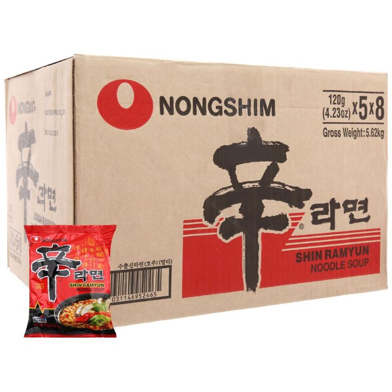 (40 packs) Korean shin noodles 120g | Shopee Malaysia