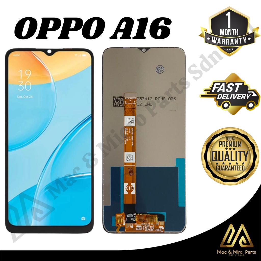 Oppo A16 Fullset LCD Premium Quality Touch Screen Digitizer Replacement ...