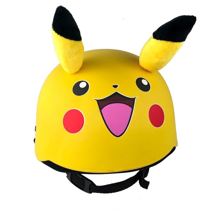 Half-head helmet with doraemon and pikachu stamp + ears for men ...