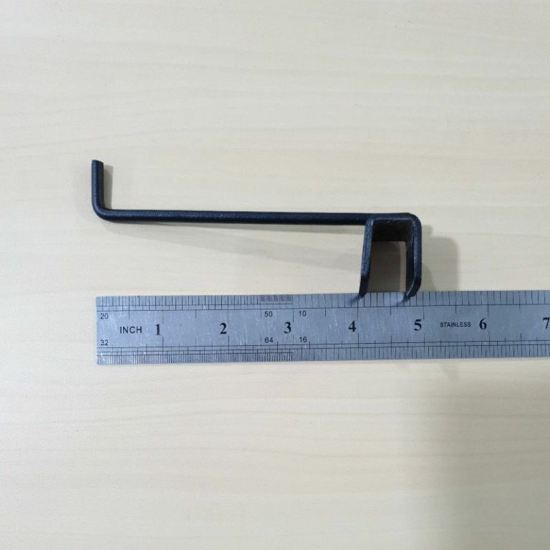 10pcs Square Bar Hook / Penyangkut Besi Gantung / Hanger Besi / Metal ...