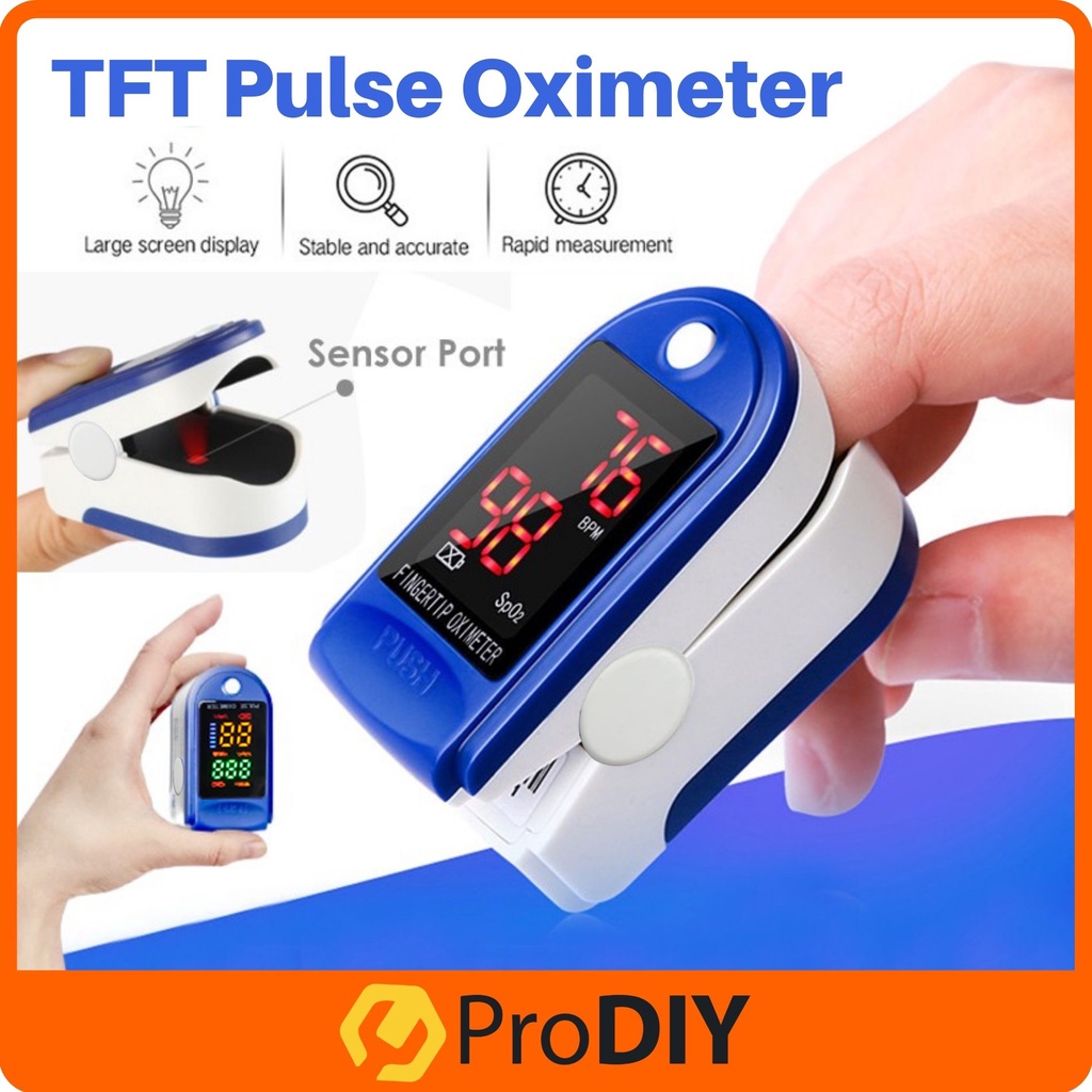 TFT Pulse Oximeter Helcare Fingertip Finger Clip Heatlhcare Blood ...