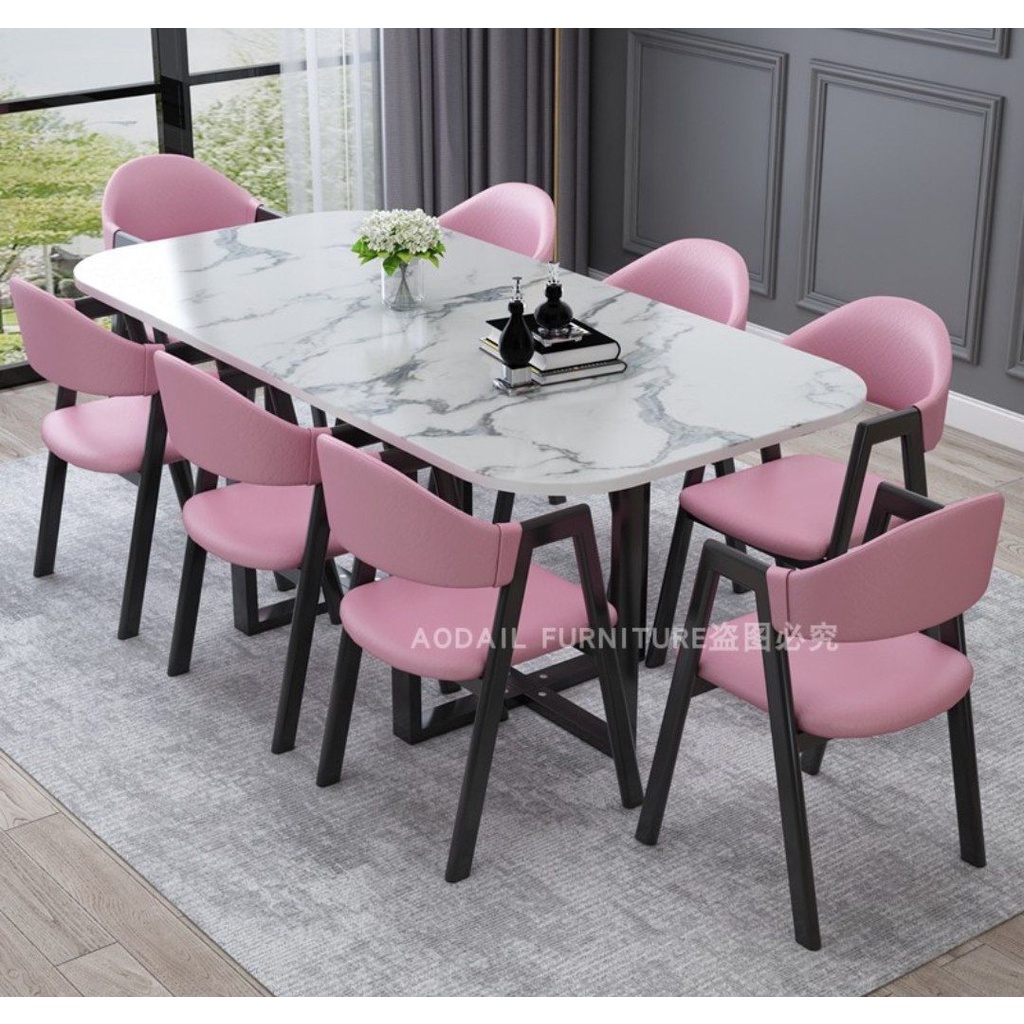 [PRE ORDER] REGENCY 8 Seater Rectangle Dining Table Set Office Table ...