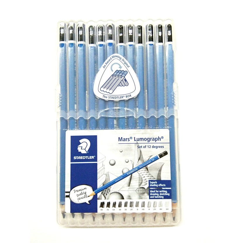 Staedtler Mars Lumograph (Set of 12 degrees) | Shopee Malaysia