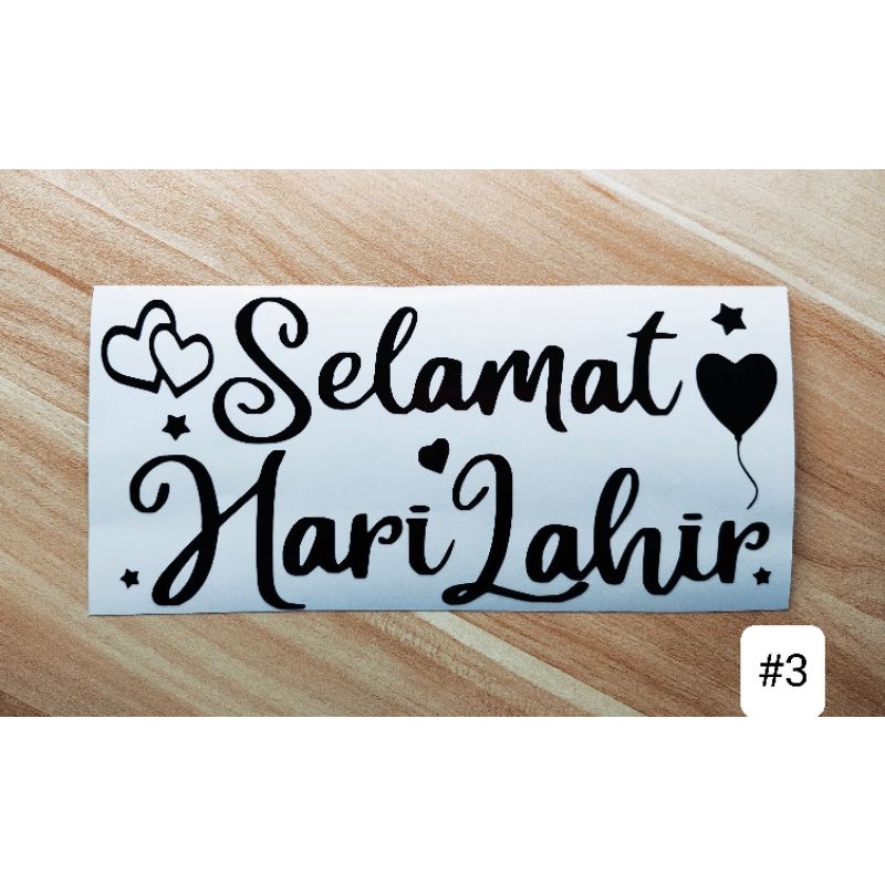 (SELAMAT HARI LAHIR!!)- STICKER BELON BOBO | Shopee Malaysia