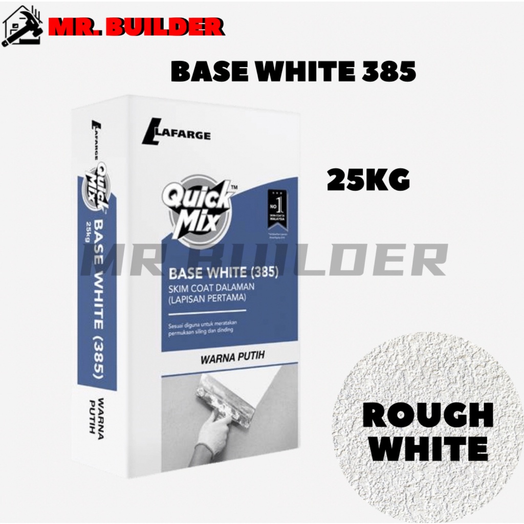 LAFARGE (25KG) QuickMix 380 388 382 385 Grey White Rough Smooth Skim ...