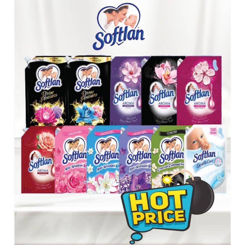 ( READY STOCK ) SOFTLAN ANTI-WRINKLES REFILL PACK 1.3-1.6L | Shopee ...