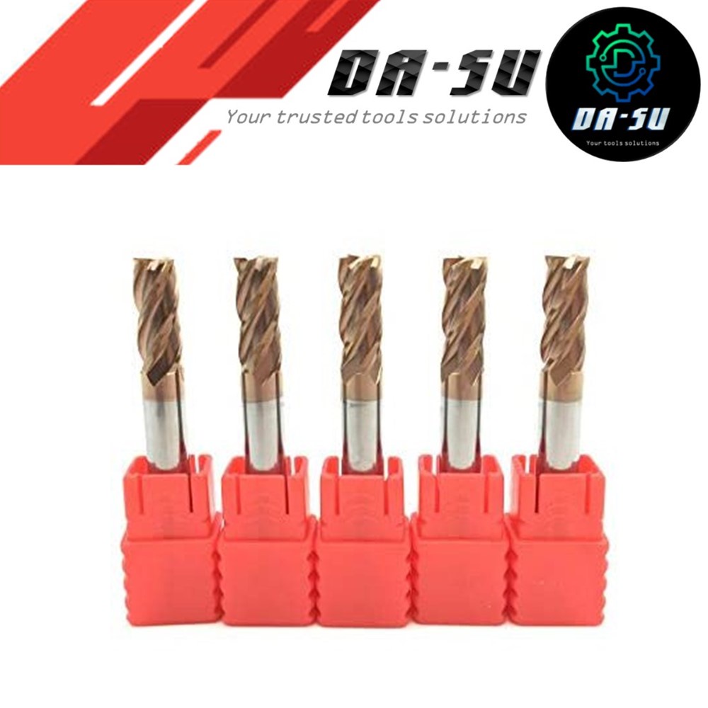 CARBIDE ENDMILL 4 FLUTES MILLING CUTTER TiSiN Coating HRC55 (LONG ...