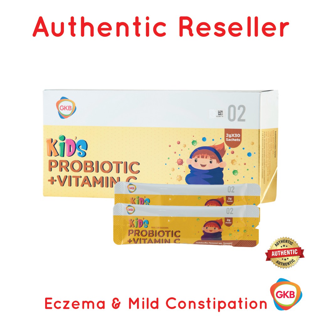 GKB Kids Probiotic + Vit C | Eczema | Constipation | Ekzema | Sembelit ...