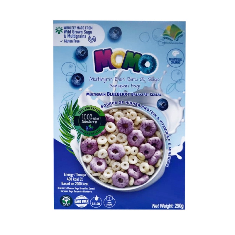 MOMO Multigrain Breakfast Cereal 290g 100% Real Fruit (12M+) | Shopee ...