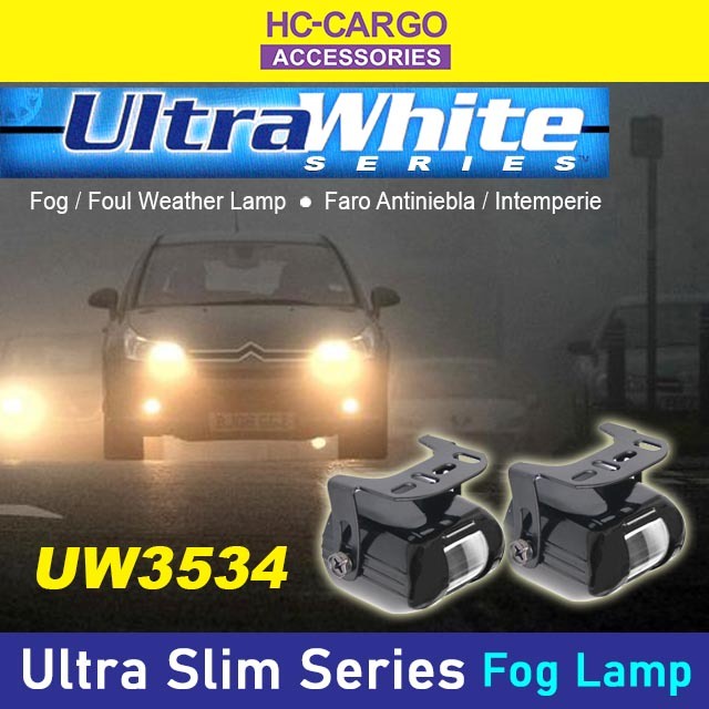 Hc-Cargo Ultra Slim Projector Fog Lamp SPORT Light Car Motorcycle H3 ...